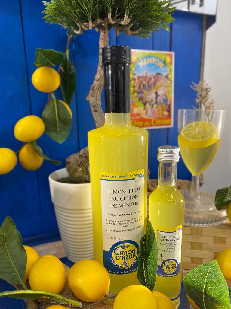 Limoncello au Citron de Menton IGP 50cl 28% – Citron d'Azur