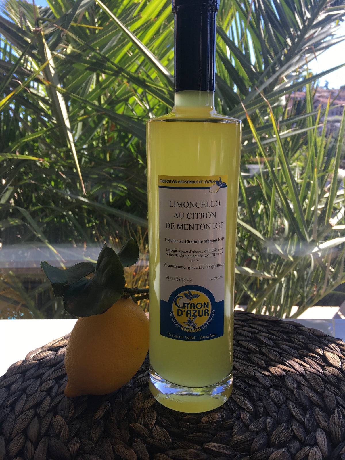 Limoncello au Citron de Menton IGP 50cl 28% – Citron d'Azur